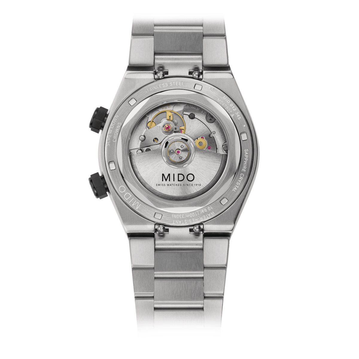 MIDO MULTIFORT 8 Two Crowns Black Dial on Bracelet – Wamada Jewellery