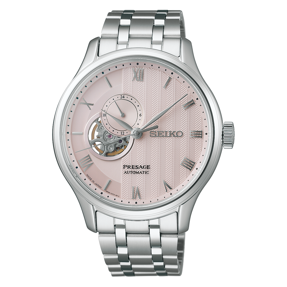 SEIKO Presage Japanese Garden Open Heart Automatic Watch Pink SSA465J ...