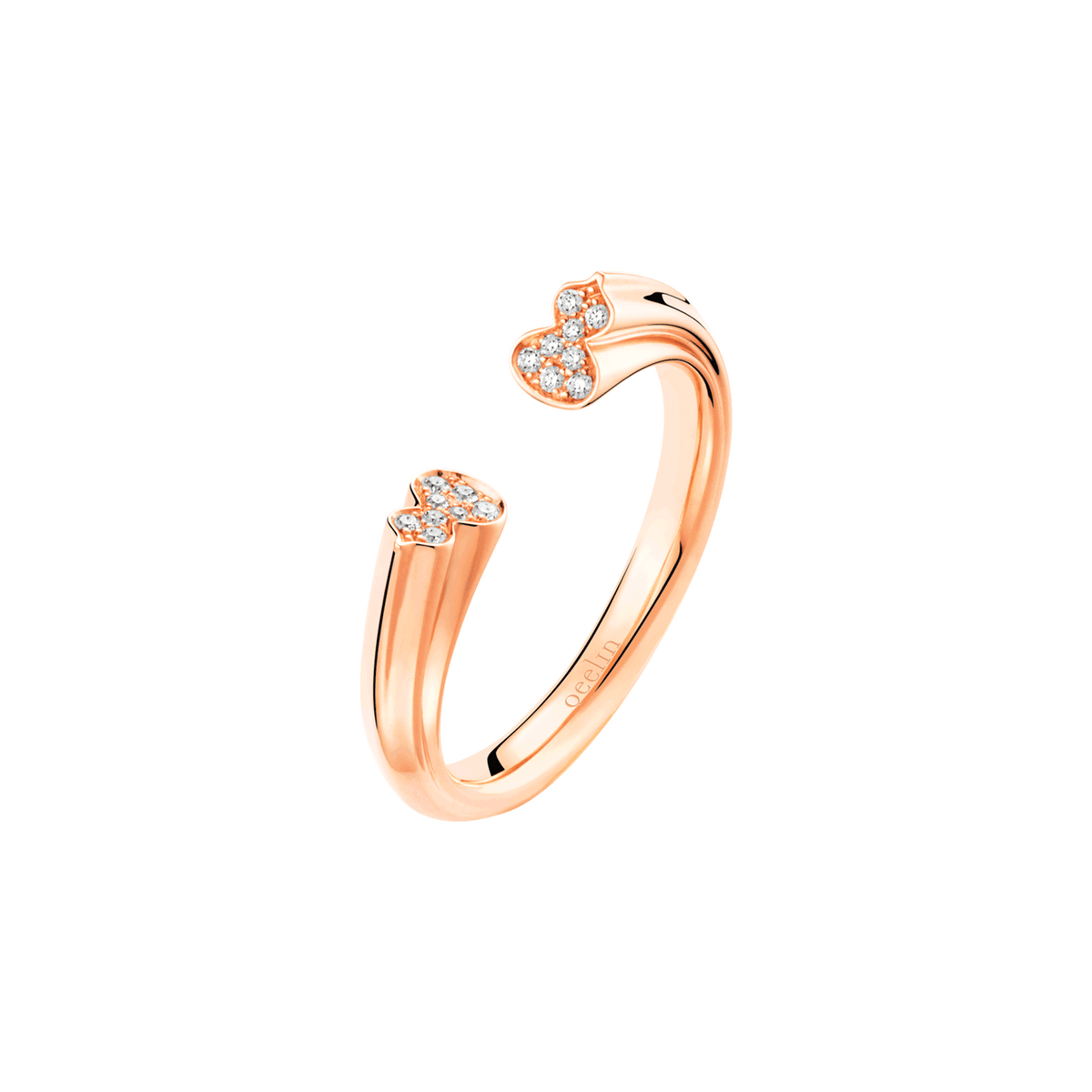Qeelin Wulu ring in 18K rose gold with diamonds – Wamada Jewellery