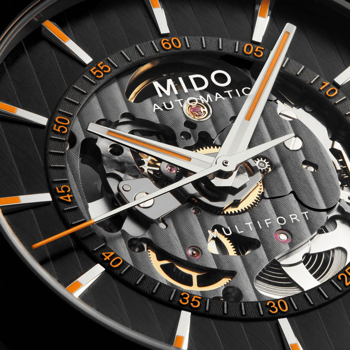 MIDO MULTIFORT SKELETON VERTIGO – Wamada Jewellery